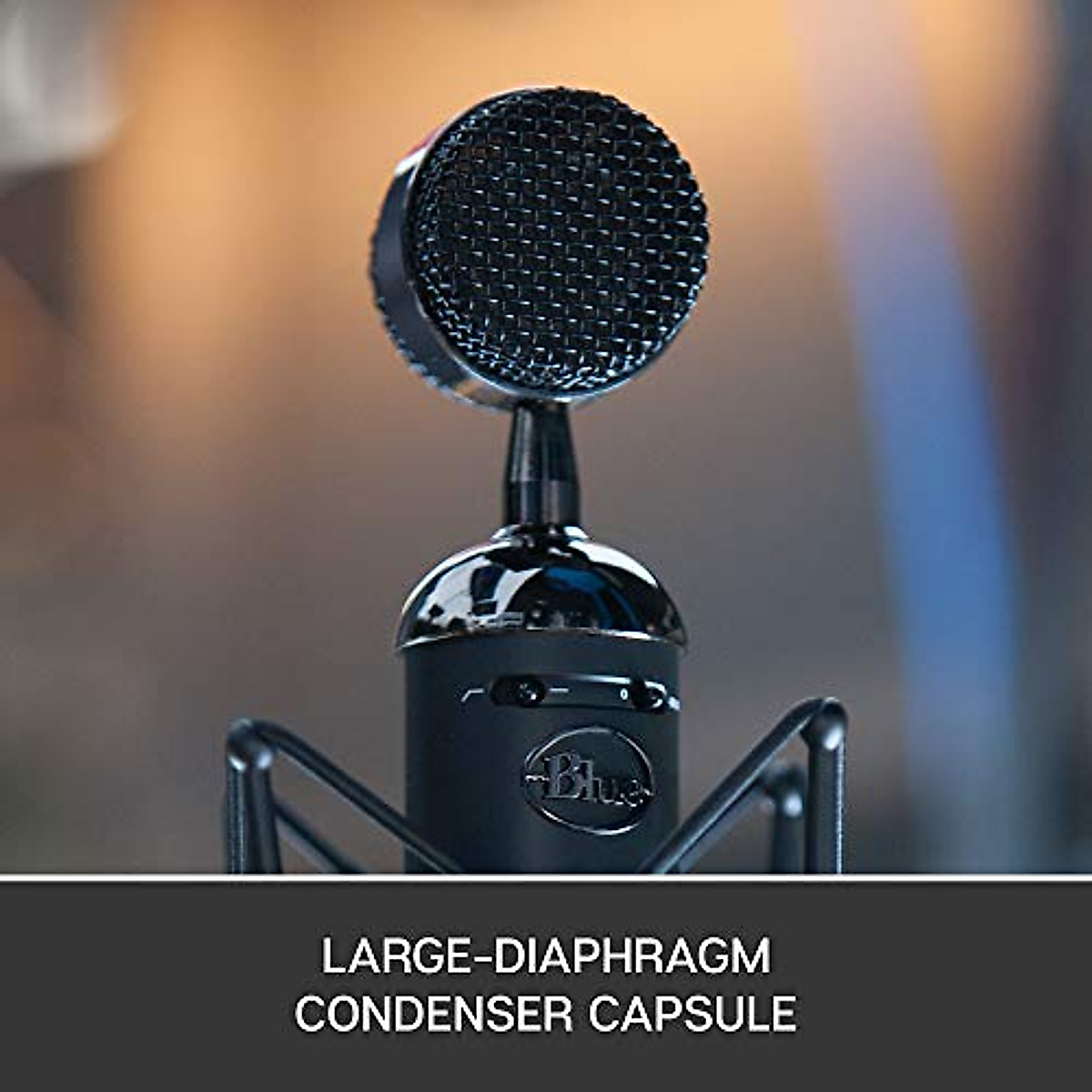 Blue Microphone Blackout Spark SL XLR Condenser Microphone Recording, Streaming, Podcasting, Gaming, Large-Diaphragm Cardioid Capsule, Shockmount and Protective Case