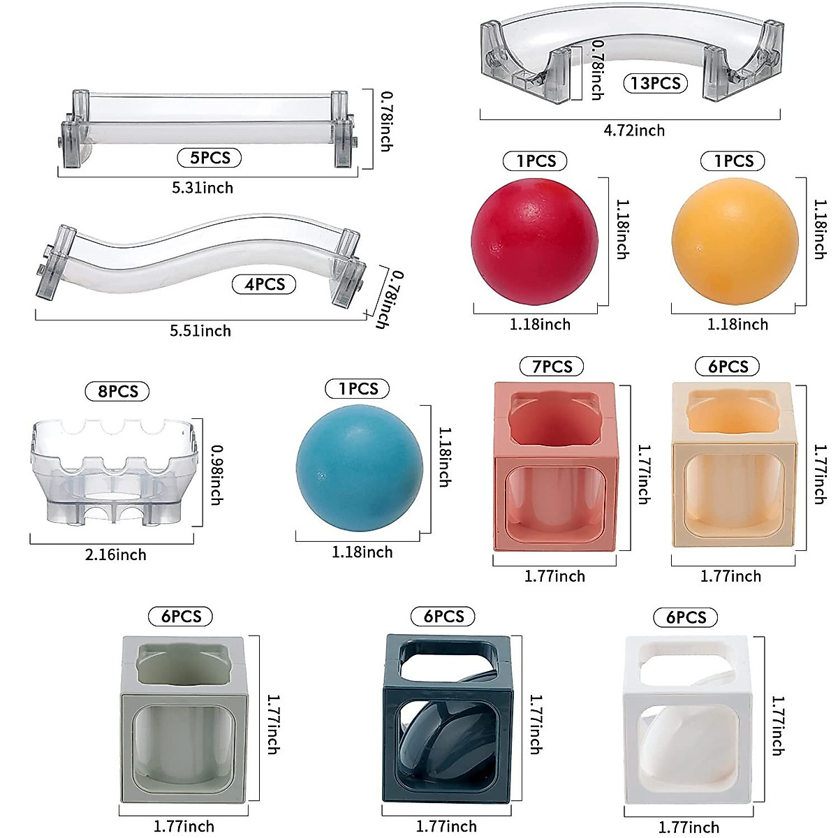 Magnetic Building Blocks Maze Marble Run Brain Game and STEM Toy for Boys and Girls