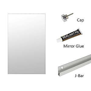 H and A Activity Wall Mirror,Gym Mirror with Flat Polished Edge,47 inchx 31 inch (Double)