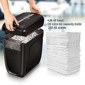 Fellowes Powershred 60Cs 10-Sheet Cross-Cut Paper and Credit Card Shredder with SafeSense Technology (4606001)