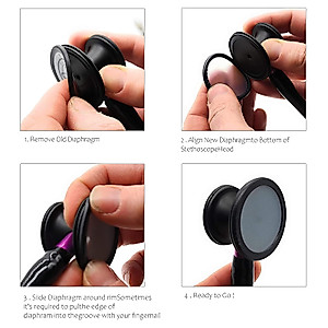 KALLORY 2 sets Earplug Replacement Earbuds Hospital Clinic Soft Ear Tips Replacement Parts Medical Professionals