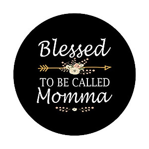 Blessed To Be Called Momma Christmas Gifts PopSockets Grip and Stand for Phones and Tablets