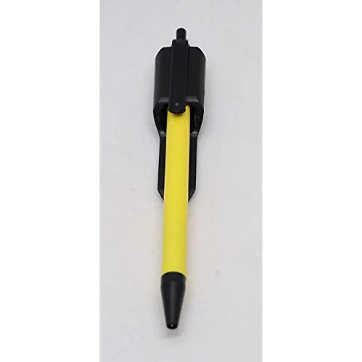 RevMark Magnetic Pen Holder with 12 Black Ink Ballpoint Pens, Made in the USA, Great for Toolboxes, Toolbench, Desks, Metal Surfaces. Ideal for construction, teachers, offices and more. (Neon Yellow)