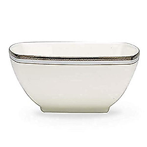 Noritake Aegean Mist 5-3/4-Inch Medium Bowl, Platinum