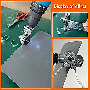 IHZZ Electric Drill Shears Attachment Cutter Nibblers, Metal Cutter, Sheet Plate Nibbler Safe and Durable Accessory for Cutting, (DZT-01A)