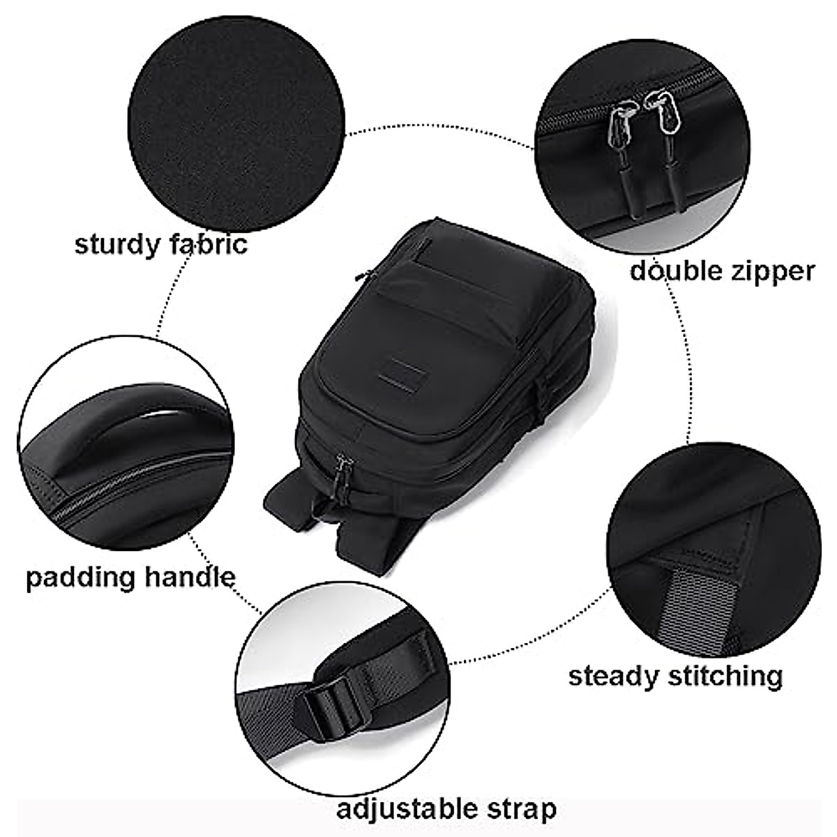 BESYIGA Unisex 25L Travel Backpack with Laptop Compartment Large Capacity Carry On Pack Bag for College Work