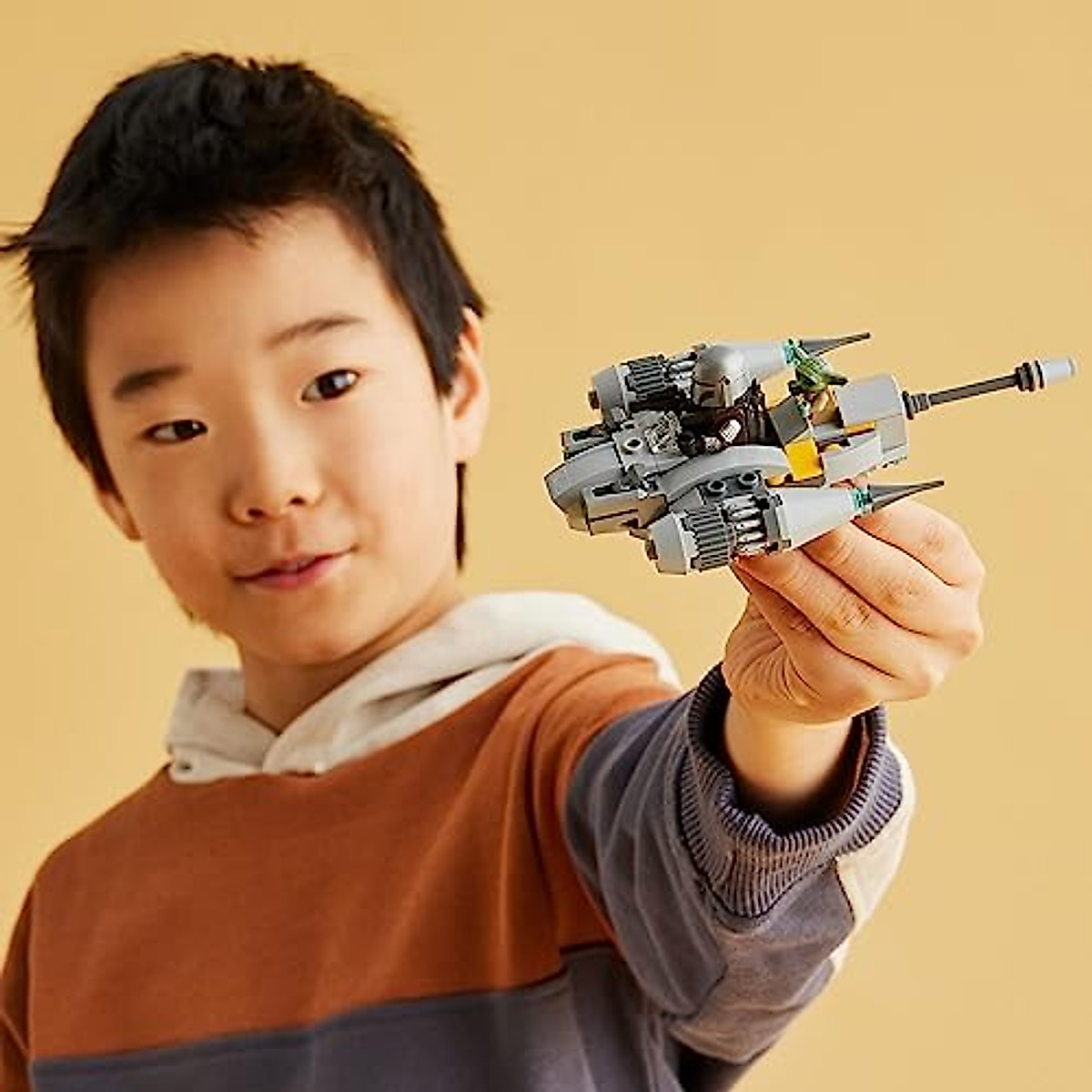 LEGO Star Wars The Mandalorian’s N-1 Starfighter Microfighter, Building Toy Set for Kids Ages 6 and Up with Mando and Grogu 'Baby Yoda' Minifigures, Fun Gift Idea for Action Play, 75363