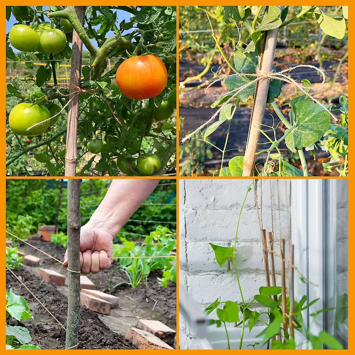 Tenn Well Natural Jute Twine, 500 Feet Long Brown Twine Rope for Crafts, Gift Wrapping, Packing, Gardening and Wedding Decor