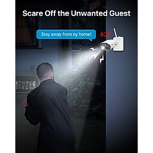 ZOSI C309 4CH 2K Spotlight Battery Powered Wireless Security Camera System,4pcs Wire-Free Rechargeable Outdoor Cameras,Color Night Vision,Light & Siren Alarm,2-Way Audio,32GB SD Card&Cloud Storage