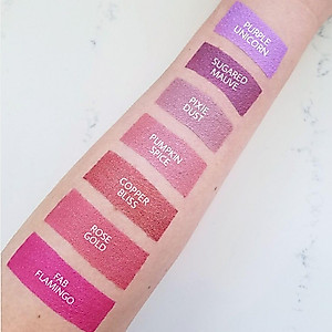 Aromi Hot Pink Metallic Liquid Lipstick | Magenta Lip Color with Shimmery Finish, Vegan, Cruelty-free, Long-Lasting and Smudge Proof (Fab Flamingo)