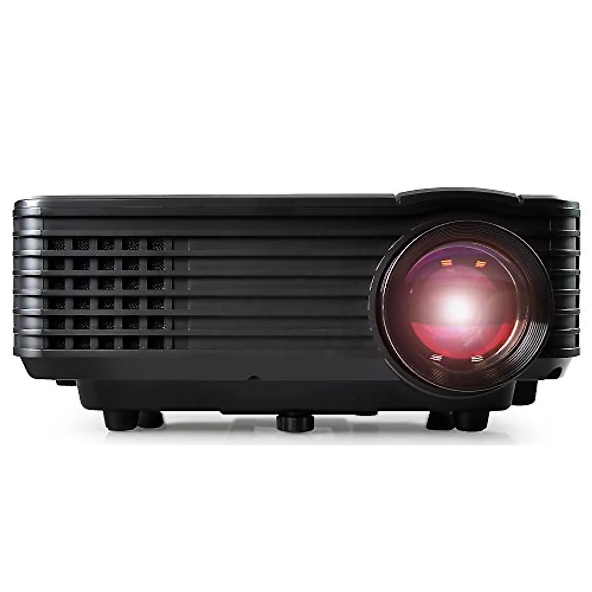 Pyle Portable Video-Projector Full HD with Remote - Home Theater-Projector Tv Digital Movie-Projector - 1080p Support 80" Led-LCD-Display USB/HDMI Mac,Computer and Laptop - Pyle PRJG88, BLACK