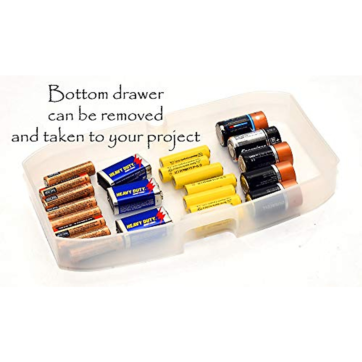 Eleven Translucent Drawer Portable and Sturdy Storage and Organization Cabinet/Box, for Home, Office or Sewing Room. Use for Arts, Crafts, Hobby, Beads, Notions, Crayons, Batteries, and Small Parts.