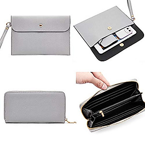 Soperwillton Handbag for Women Wallet Tote Bag Shoulder Bags Top Handle Satchel 5pcs Purse Set