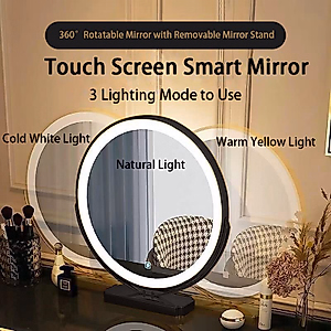 GruiGevi Luxury Vanity Desk, Vanity Table Made of Solid Wood, Features Modern Sintered Marble Top, Touch Screen HD Mirror, Vanity Set 6 Drawers