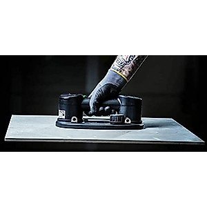 GRABO PRO-Lifter-20 Electric Vacuum Suction Cup (2021) For Tiles, Stone, Wood, Glass, Concrete Pavers, Drywall. Lifts up to 375lbs with Auto Shut-OFF Switch. Incl: 1 Battery,1 Seal, Charger, Carry Bag