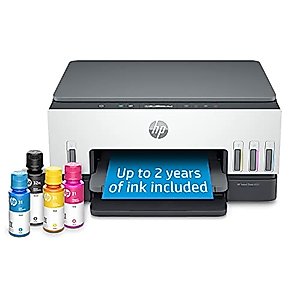 HP Smart -Tank 6001 Wireless All-in-One Cartridge-free Ink Printer, up to 2 years of ink included, mobile print, scan, copy (2H0B9A)