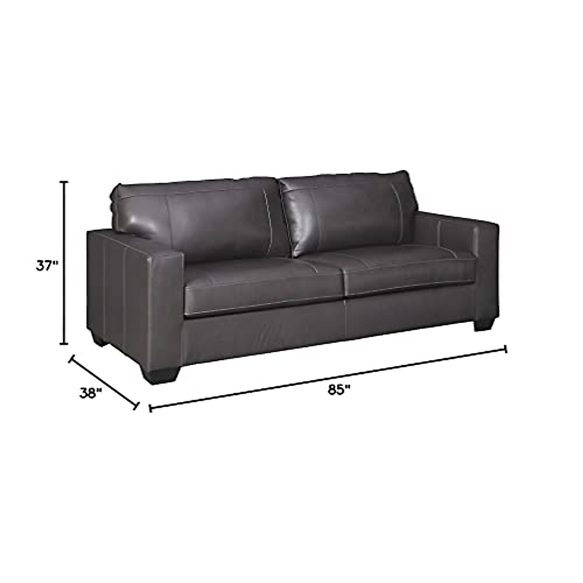 Signature Design by Ashley Morelos Sofa, 0, Charcoal