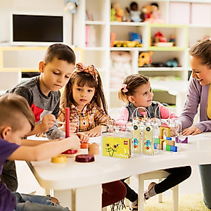 Clear Plastic Gift Bags with Handle, 50 Pcs Transparent Reusable Tote Bags Bulk Small Gift Wrap Candy Goodie Bags for Party Wedding Birthday Boutique Shopping School Baby Shower (5.1 x 5.9 x 2.7 Inch)