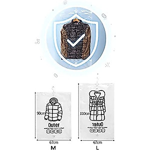 2023 Hanging Compressible Storage Bag -【New Version】Vacuum Storage Bags w/Manual Air Pump, Reusable & Durable, Clothes Vacuum Organizer for Home Closet Organization (Medium, 2 PCS)