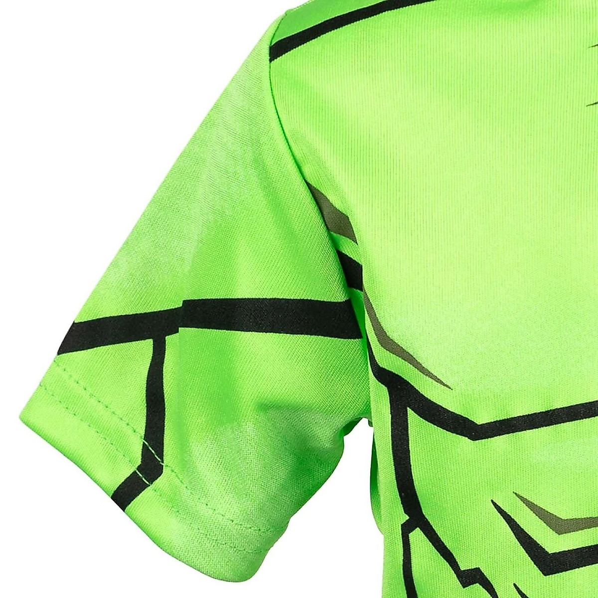 Marvel Avengers Hulk Little Boys' Athletic T-Shirt & Mesh Shorts Set, Green/Purple (5)