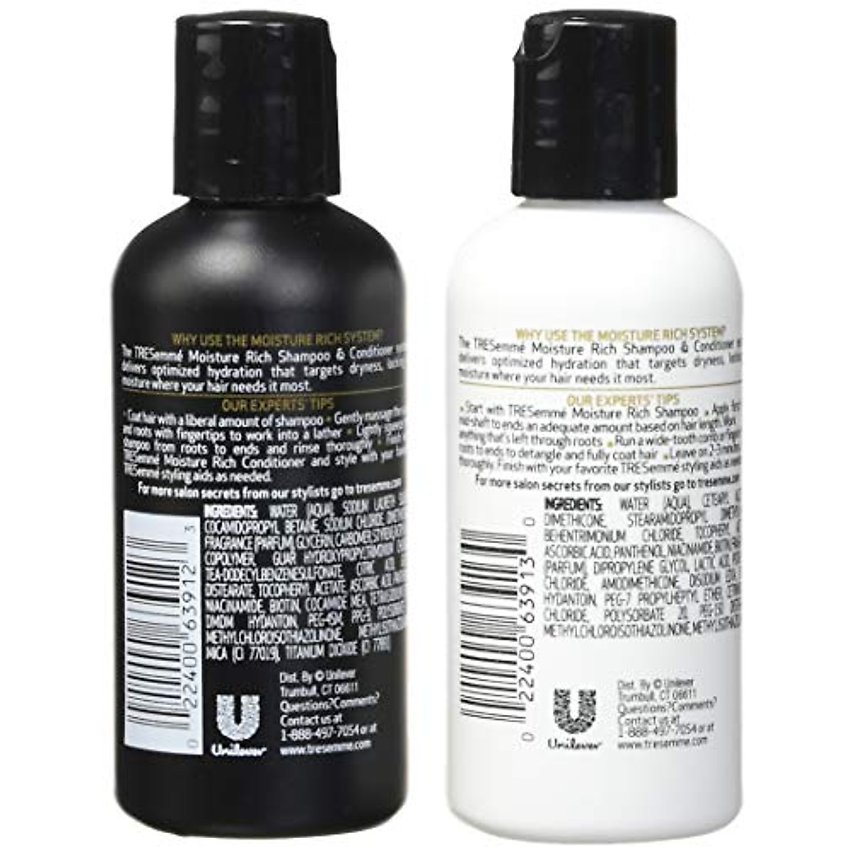 TRESemme Moisture Rich Shampoo & Conditioner, 3 Fl. Oz. Travel Size