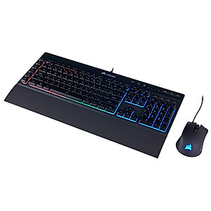 Corsair Gaming K55 + HARPOON RGB Gaming Keyboard and Mouse Combo (Renewed)