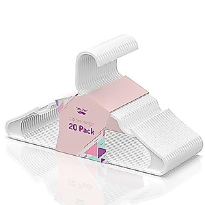 Mr. Pen- Plastic Hanger, 20 Pack, White Plastic Hangers, Hangers, Clothes Hanger, Coat Hanger, White Hangers, Clothes Hangers Plastic, White Hangers Plastic, Plastic Hangers 20 Pack, Hangers White