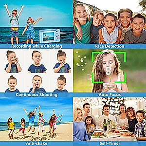 Digital Baby Camera for Kids Boys Girls Adults,1080P 48MP Kids Camera with 32GB SD Card,2.4 Inch Kids Digital Camera with 16X Digital Zoom, Compact Mini Camera Kid Camera for Kids/Teens（Light Blue）