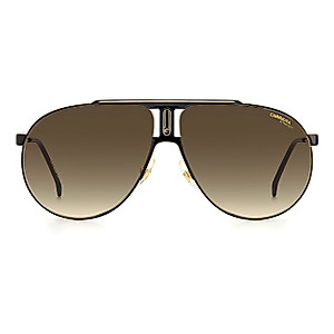 Carrera PANAMERIKA65 Aviator Sunglasses, Black Gold, 65mm, 11mm