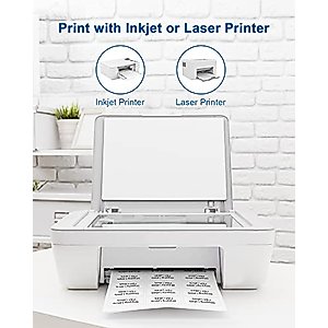 Mailing Address Labels, 1" x 2-5/8" Shipping Address Labels for Inkjet & Laser Printers, 750 Blank POLONO Address Labels Compatible with Avery 5160, 8160 Labels, FBA and SKU Labels, Easy to Peel