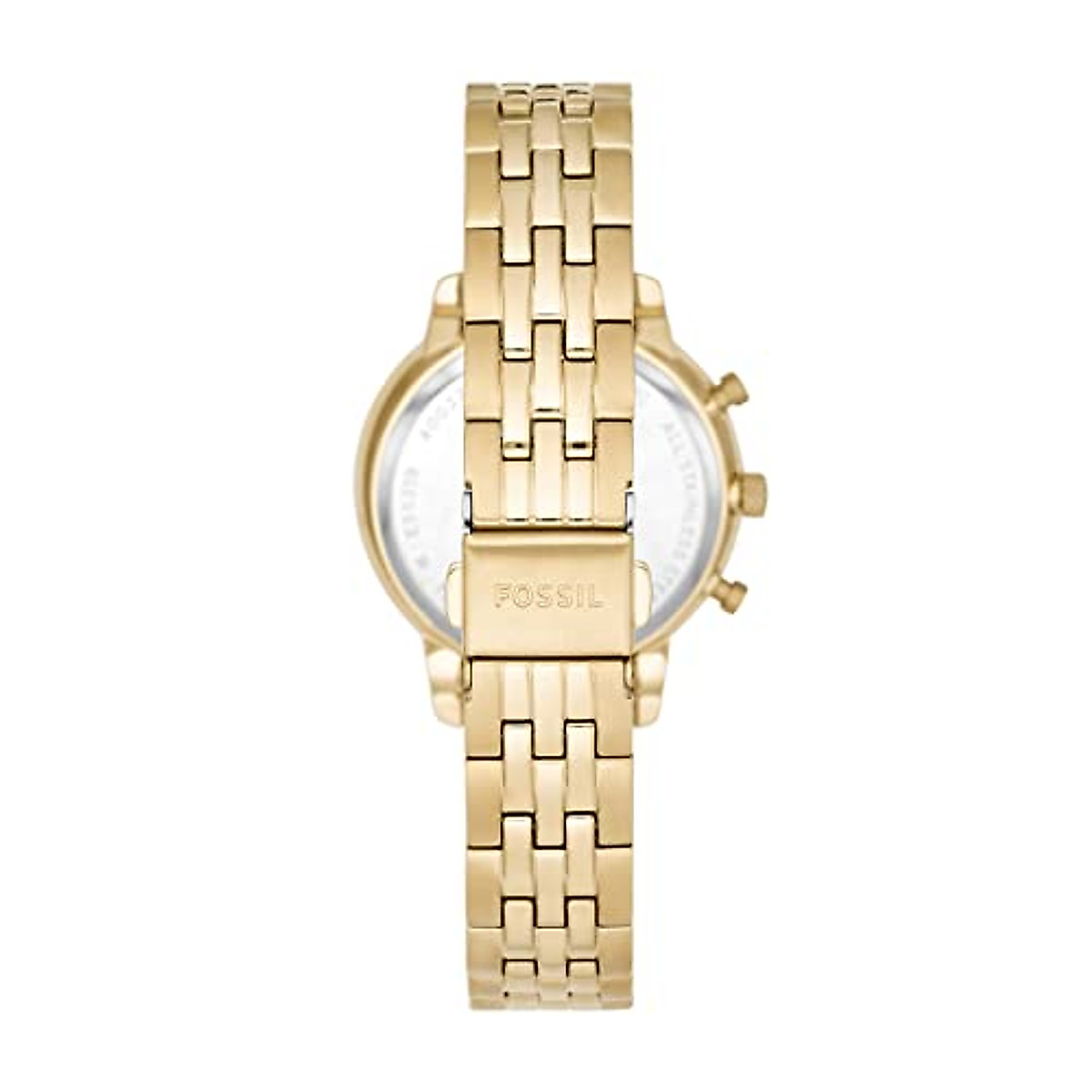 Fossil Women's Neutra Quartz Stainless Steel Chronograph Watch, Color: Gold (Model: ES5219)