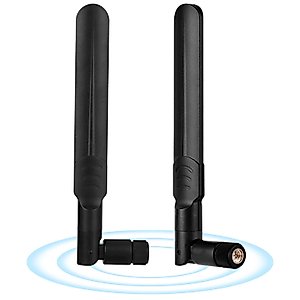 10dBi SMA 4G LTE Antenna, Network Antenna Cellular Antenna with SMA Male Connector, WiFi Aerial Router Antenna for Modem CPE Router Hotspot Wireless Network Card Outdoor Security Camera-2 Packs