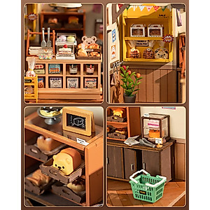 Rolife Miniature House Kit for Beginners-1:20 DIY Miniature Dollhouse Kit with LED Lights-Tiny House Crafts for Adults-Birthday Gifts Hobbies for Women and Men