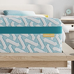 Simmons Blue Dream Gel Memory Foam Queen Mattress - 10 Inch Medium Firmness Bed in a Box - CertiPUR-US Certified - Pressure Relief & Motion Separation - US Made