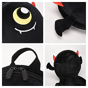 TONG&HIN.Y Toddler Safety Harness Backpack with Leash,Little Kid Anti Lost Leash Backpack Boys Girls,Kids Baby Harenss Backpack(Black)