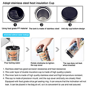 LFASHION Anime Destruction Slayer Water Cup Kimetsu No Yaiba Kamado Tanjirou Mug Cartoon Coffee Cup Water Bottle Plastic (Color1)