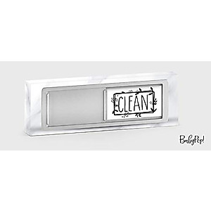 Dishwasher Magnet Clean Dirty Sign, Clean Dirty Magnet for Dishwasher, Dirty Clean Dishwasher Magnet, Dishwasher Clean Dirty Sign, Strong/Non Scratch Farmhouse Rustic Wood Design