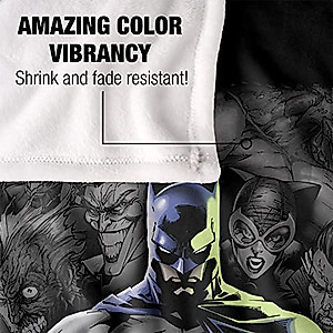Batman Villains Unleashed Officially Licensed Silky Touch Super Soft Throw Blanket 50" x 60"