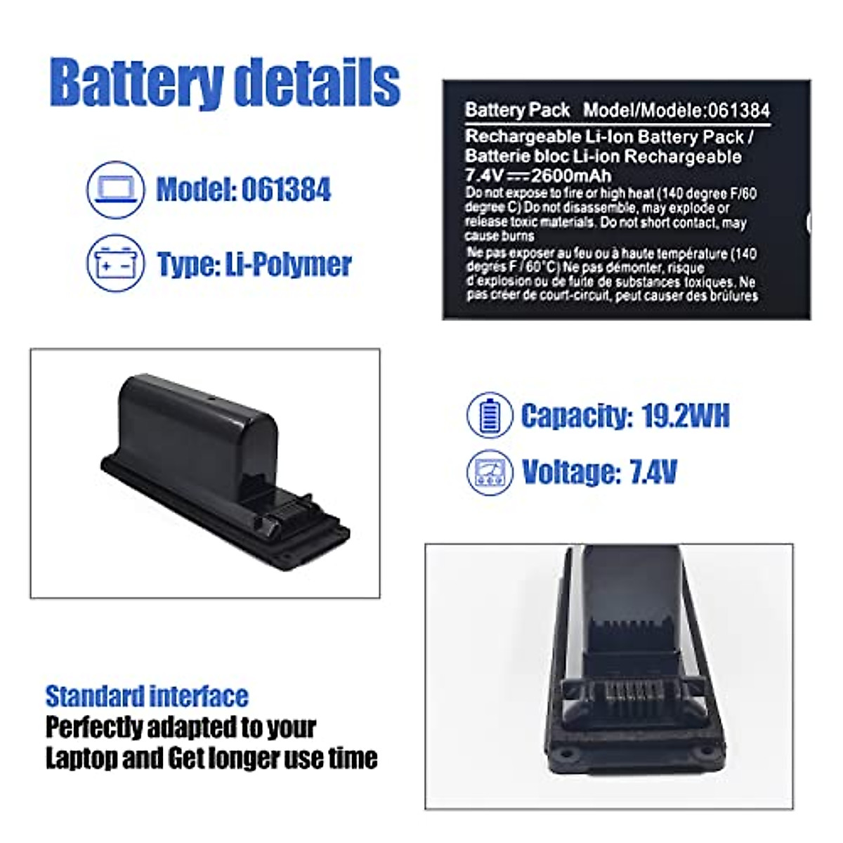 JGTM 061384 Speaker Battery for Bose Soundlink Mini I one/Bose SoundLink Mini Bluetooth Speaker one/Bose SoundLink Mini Bluetooth Speaker I/Bose Mini I 061385 061386 063404 063287