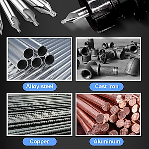 LWCUSNJ 5pcs Center Drill Bits Set, M2 High Speed Steel 60-Degree Angle Countersink Drill Bit for Lathe Metalworking,Size 1 1.5 2.5 3.15 5mm