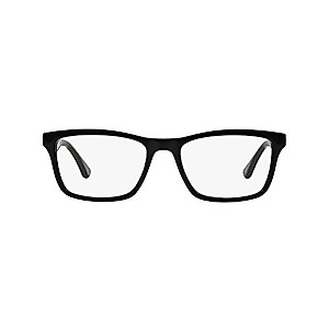 Ray-Ban RX5279 Square Prescription Eyeglass Frames, Black/Demo Lens, 55 mm