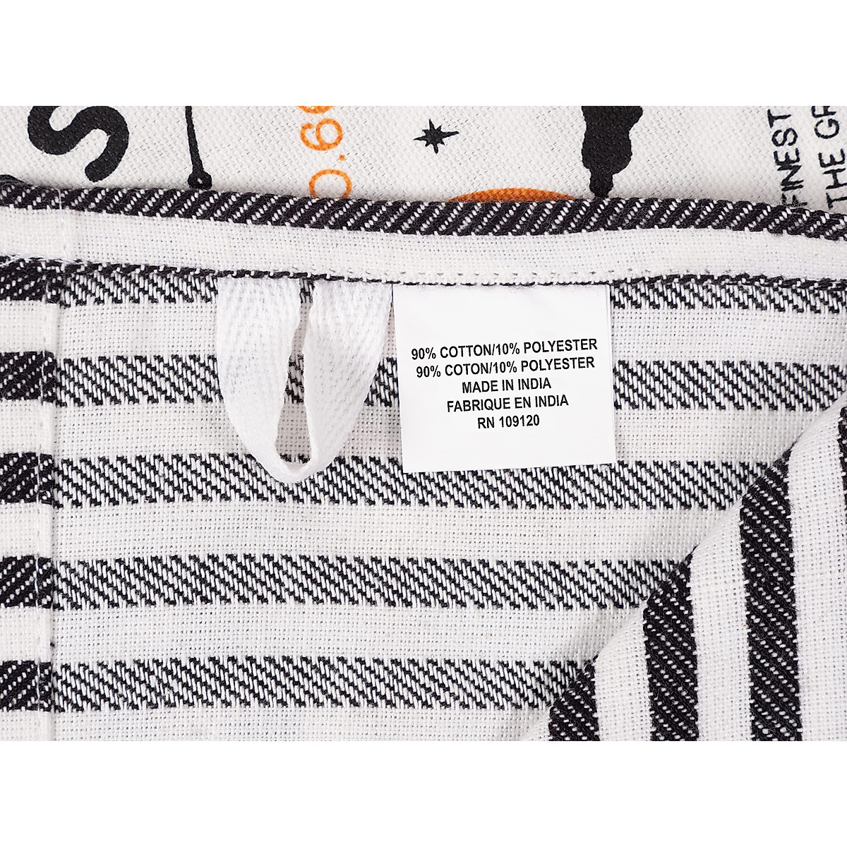 KAF Home Pantry Appliqué Halloween Dish Towel Set of 4, 18 x 28-inch (Witch's Brew)