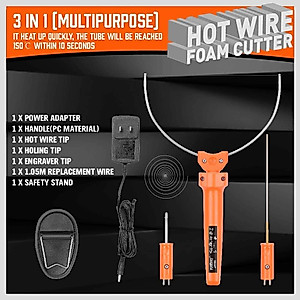 HORUSDY 3-IN-1 Hot Wire Foam Cutter, Foam Cutter Electric Cutting Machine Pen Tools Kit