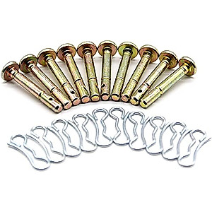 20 Pcs 738-04124A and 714-04040 Shear Pins and Cotter Pins for Cub Cadet MTD Troy Bilt Snow Throwers