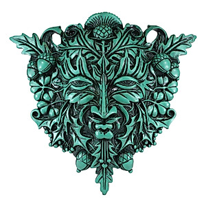 PIÑATAS OLE Green Acorn and Clover Greenman Unique Wall Plaque Figure by Maxine Miller - Favorite Decor Store