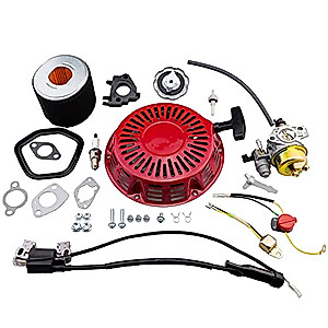 Ruma Carburetor Pull Recoil Starter Ignition Coil Kit for Honda GX340 GX390 GX420 11HP 13HP 16HP Engine