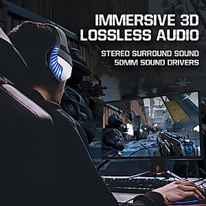 FEIYING Gaming Headset for PS4, PS5, Noise Cancelling Over Ear Headphones with Mic, Wired Over-Ear Headphone with 360° Adustable Noise Canceling Microphone for PC, PS4, PS5, Mac