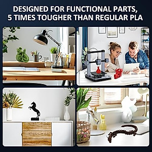 CCTREE PLA+ Filament 1.75mm, Stronger and Toughness 3D Printer Filament PLA Plus, Dimensional Accuracy +/- 0.03 mm, 1KG Spool (2.2 lbs), 3D Printing Filament for Most FDM 3D Printers, Olive Green