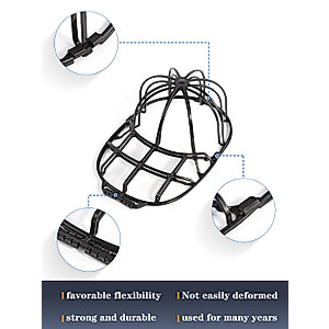 4 Pack Baseball Hat Washer Caps,Hat Cleaner Fit for Adult/Kid's Ball Hat Washer Frame Cage,Hat Protector Racks for Washing Machine（2 White 2 Black）
