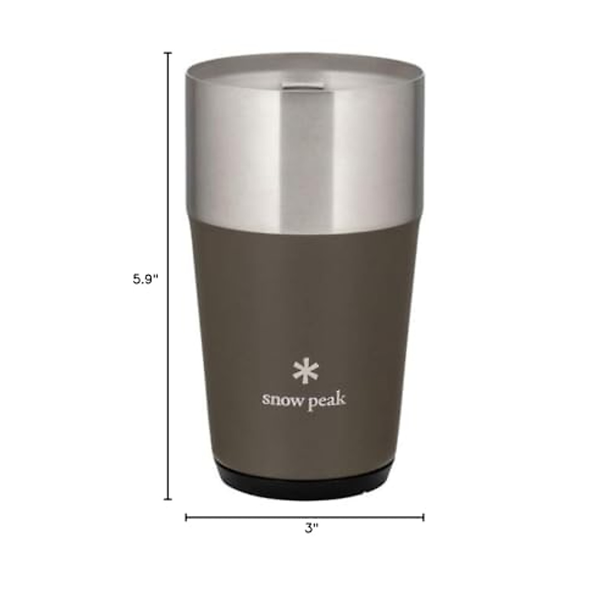Snow Peak Shimo Tumbler 470 Olive Green One Size